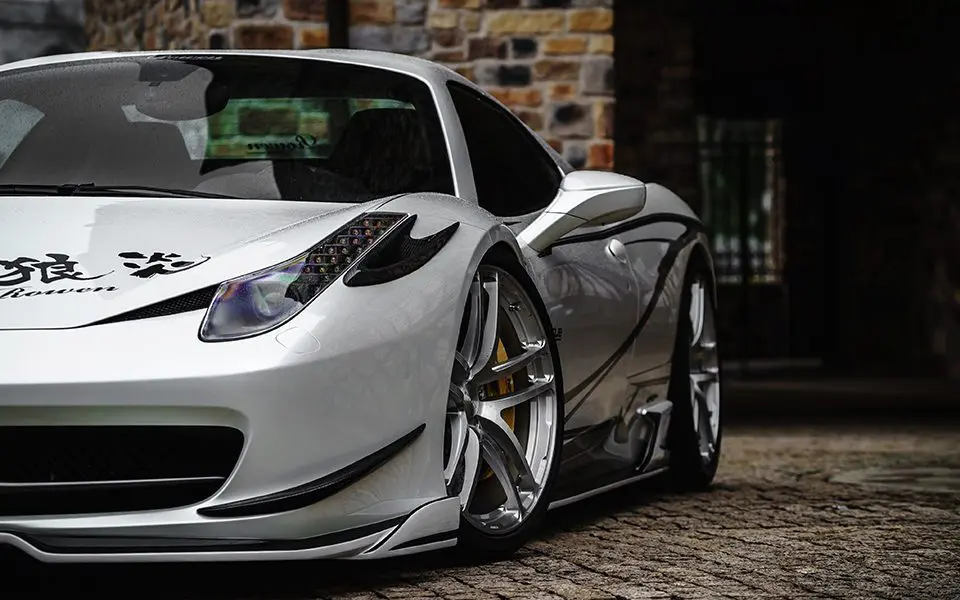 Rowen FRP World Platinum Fender Duct Cover for Ferrari 458 Italia [ABA ...