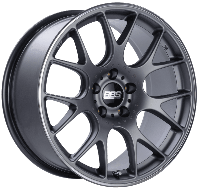 BBS CH-R Satin Titanium Polished Rim Protector Wheel (19x9.5 5x112 +35)
