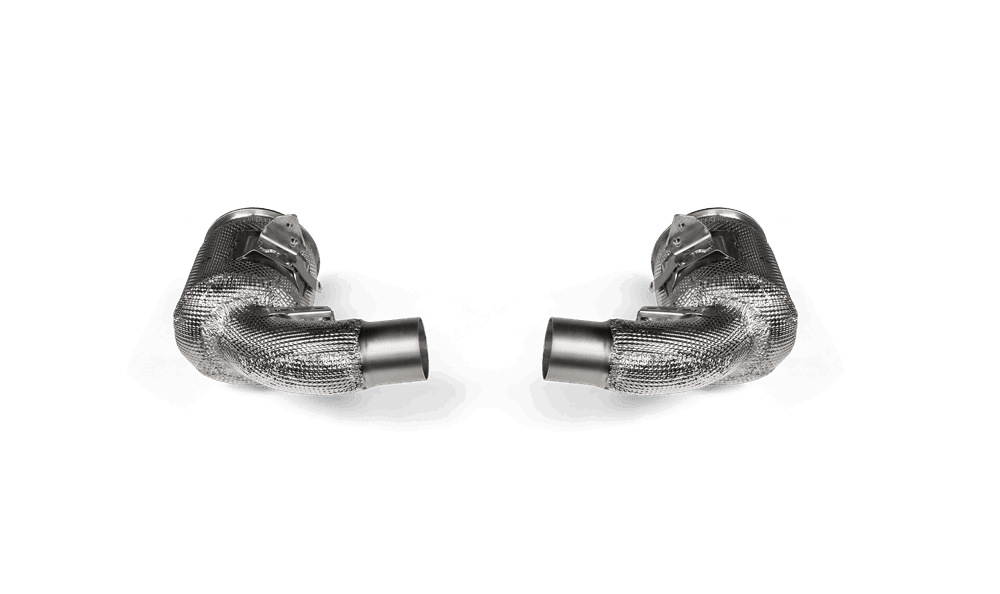 Akrapovic Link Pipe Set w/ Cats for 992 Porsche 911 Turbo & Turbo S