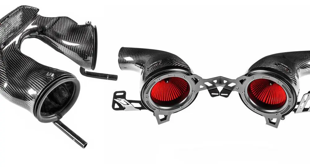 Eventuri Black Carbon Intake System for 991 Porsche 911 Turbo