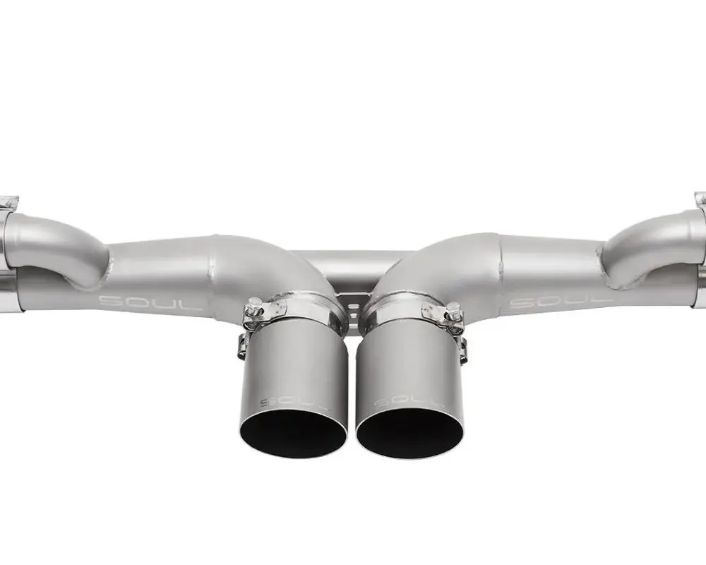 SOUL Performance Center-Muffler-Bypass Exhaust System with Slash Satin ...