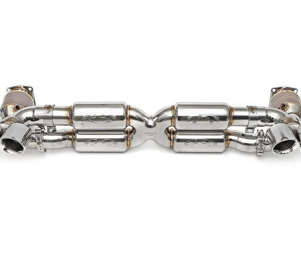 Fabspeed Supersport X-Pipe Exhaust System for 997.2 Porsche 911 Turbo ...