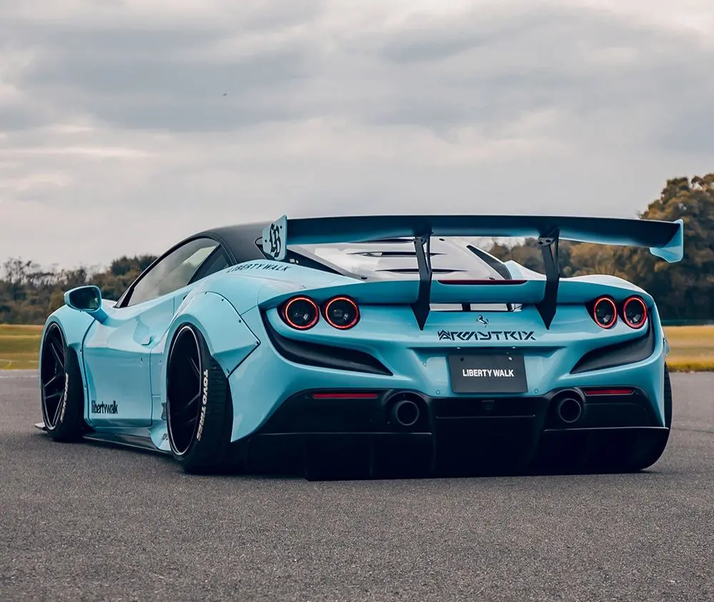 Liberty Walk LB-WORKS Rear Diffuser for Ferrari F8 Tributo