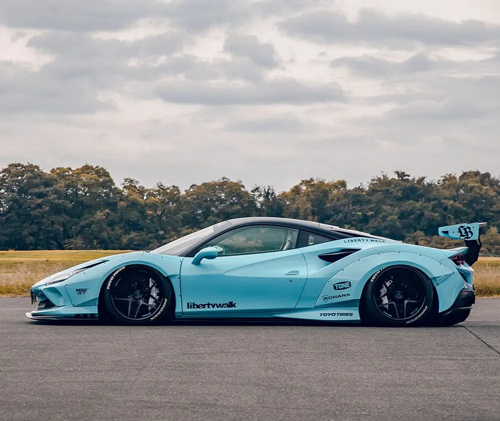 Liberty Walk LB-WORKS Side Diffusers for Ferrari F8 Tributo