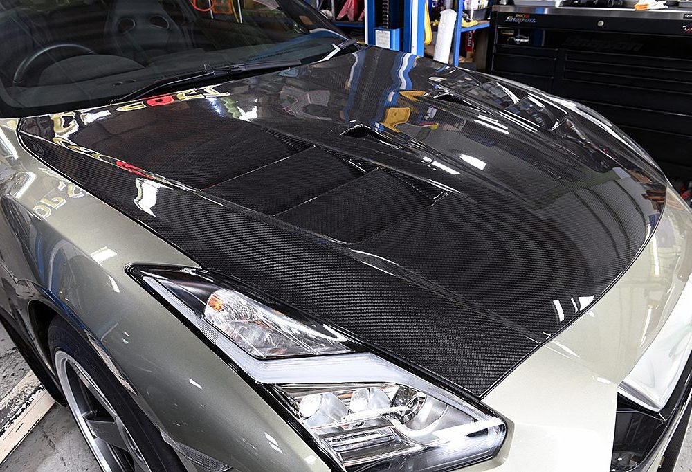 Gtr Carbon Fiber Hood OEM Style Gloss Carbon Fiber Hood Nissan R35