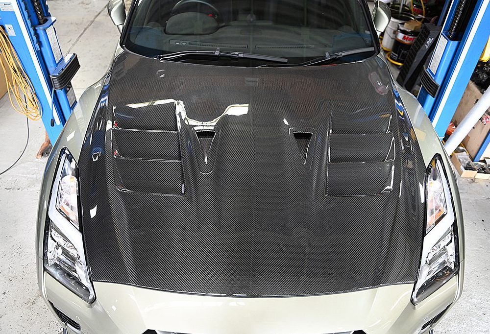 Gtr Carbon Fiber Hood OEM Style Gloss Carbon Fiber Hood Nissan R35