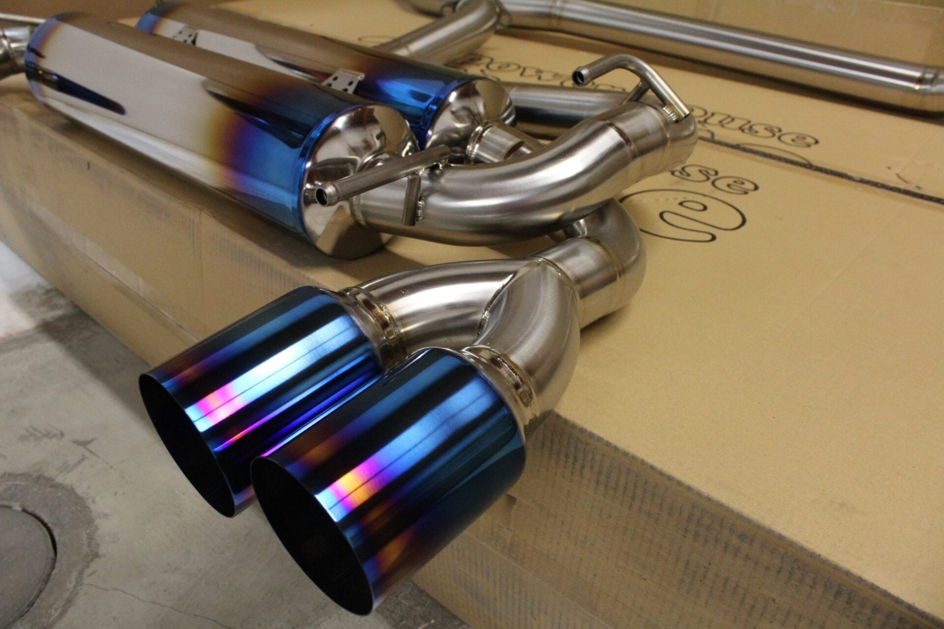 Amuse R1 Titan Extra Titanium Exhaust System for 2007-14 Subaru WRX STi ...