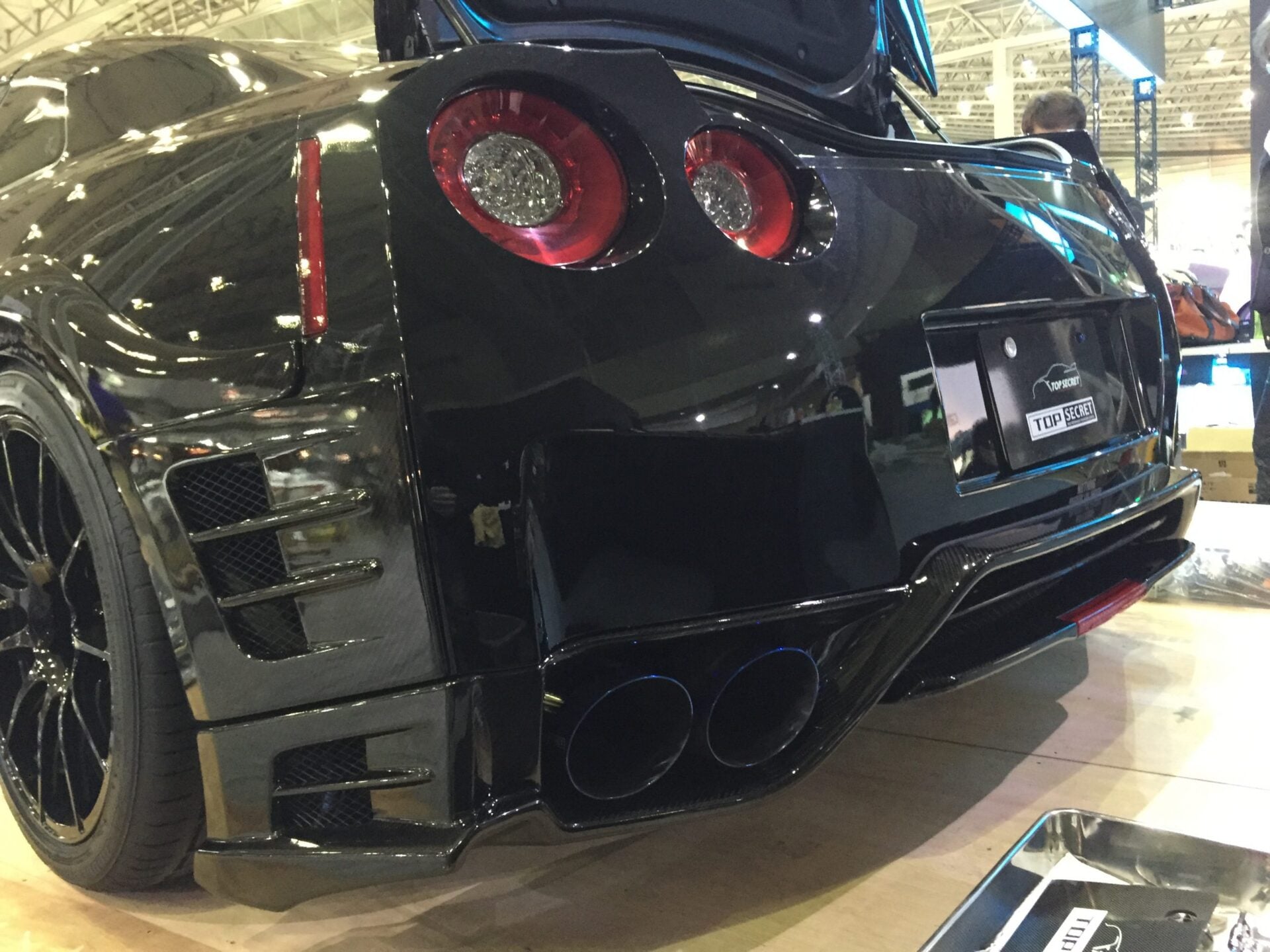 Top Secret Rear Under Bumper Diffuser (Carbon with Clear Coat) for 2009 ...