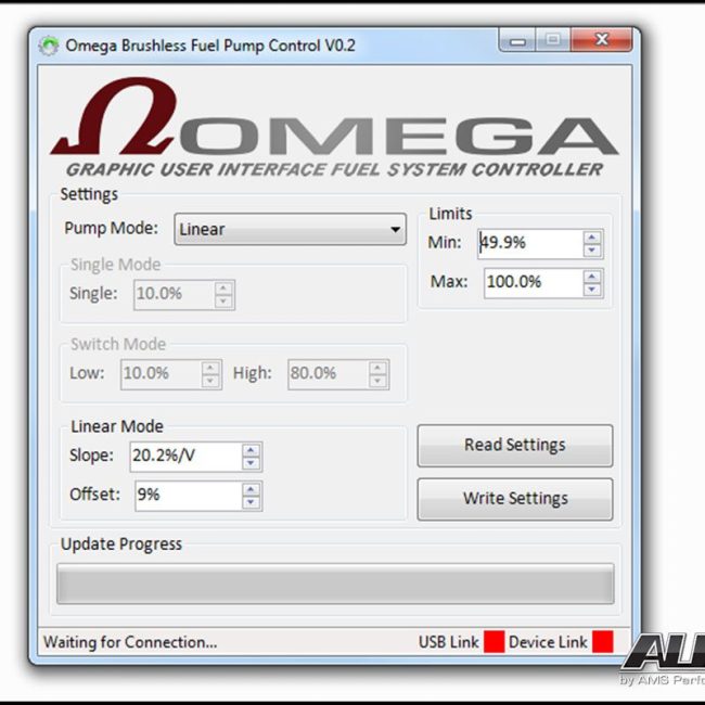 AMS Performance Omega Brushless Single Fuel Pump System R35 Nissan GT-R ...