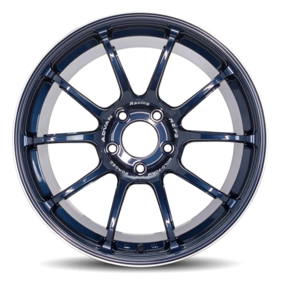 Advan Racing RZII Indigo Blue Wheel (18x8 5-120 +45) - Bulletproof ...