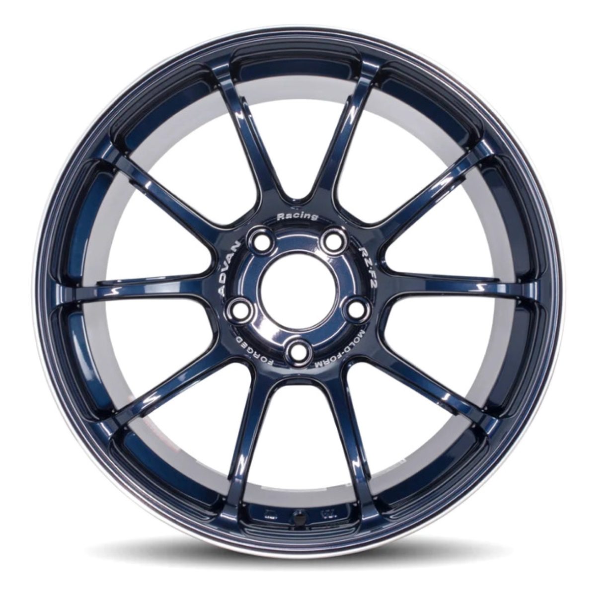 Advan Racing RZII Indigo Blue Wheel (18x8 5-120 +45) - Bulletproof ...