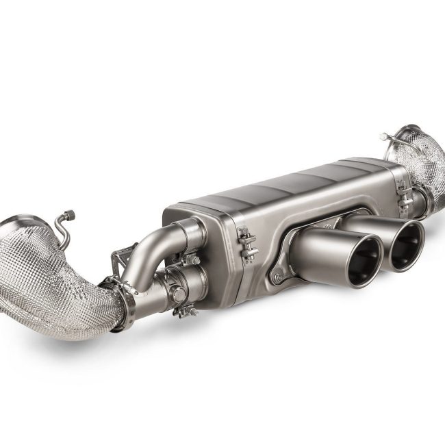 Akrapovič Slip-On Race Line Titanium Exhaust System w/ Titanium Tips ...
