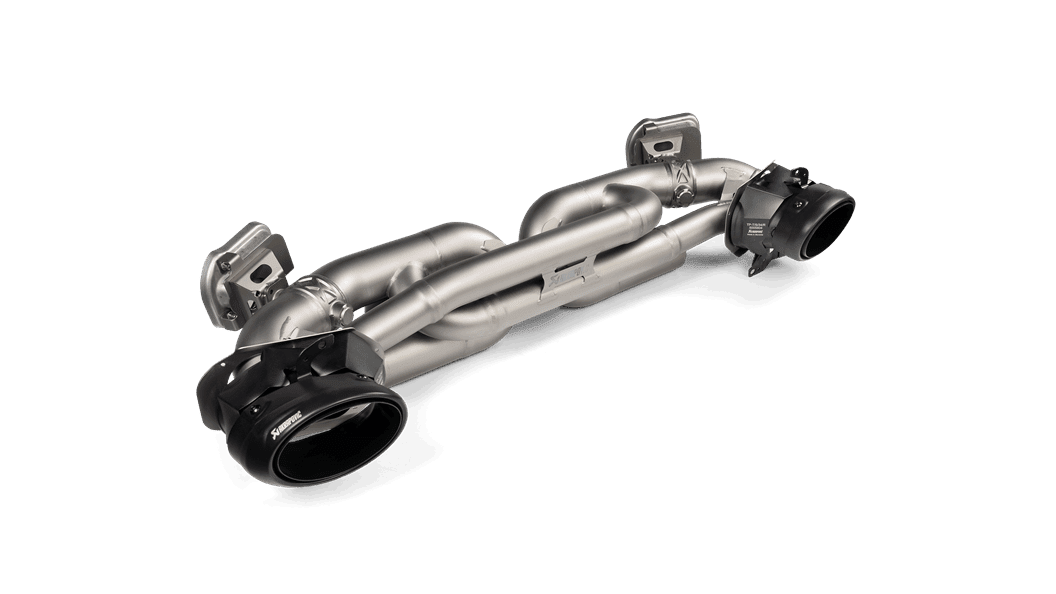 Akrapovic Black Titanium Tail Pipe Set for 992 Porsche 911 Turbo ...