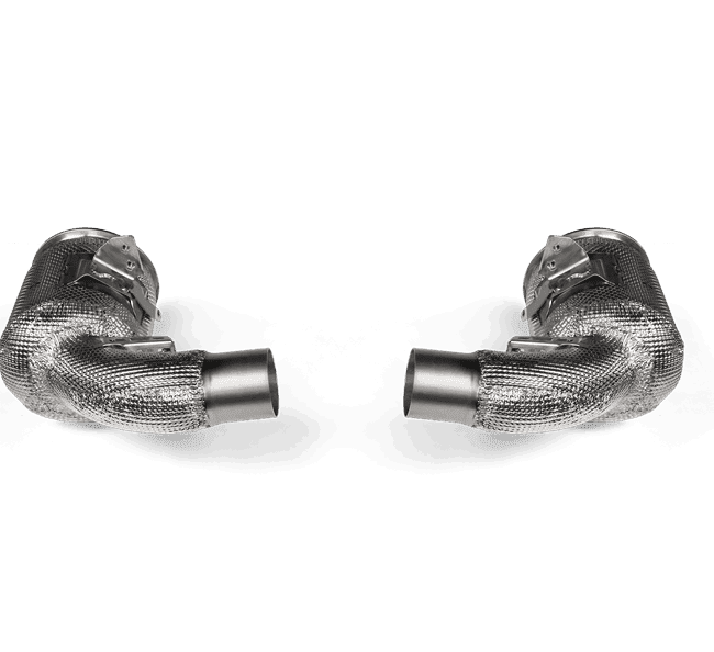 Akrapovic Link Pipe Set w/ Cats for 992 Porsche 911 Turbo & Turbo S ...