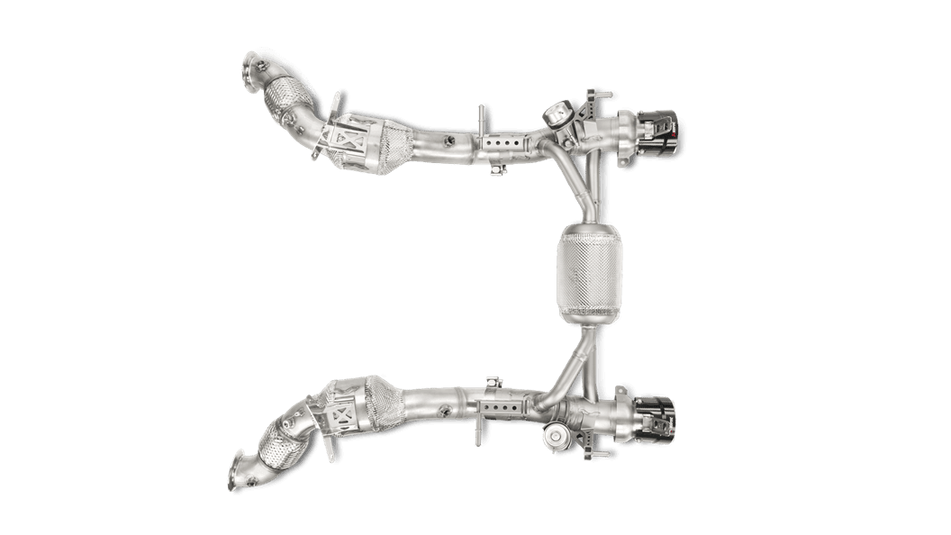 Akrapovic Link Pipe Set w/ Cats for Ferrari 488 GTB & 488 Spider ...