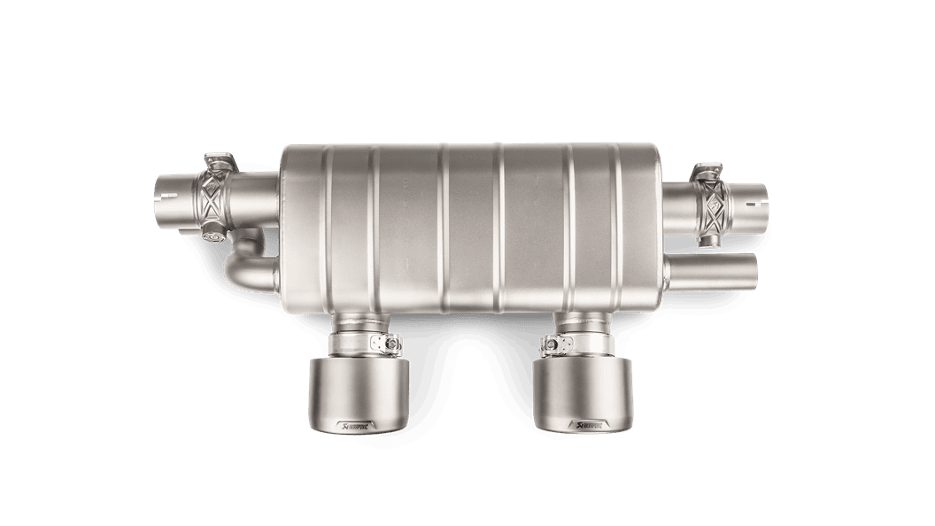 Akrapovic Slip-On Line Titanium Exhaust System w/ Titanium Tail Pipes ...