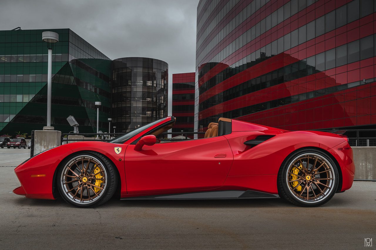 Vorsteiner Diavolo Aero Carbon Fiber Side Skirt for Ferrari 488 ...