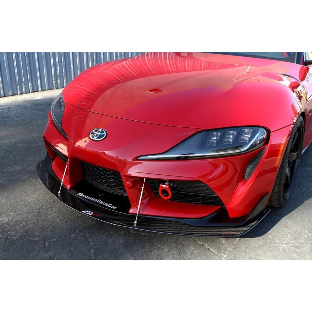 APR Performance Carbon Fiber Front Wind Splitter w/ Rods for A90 Toyota ...