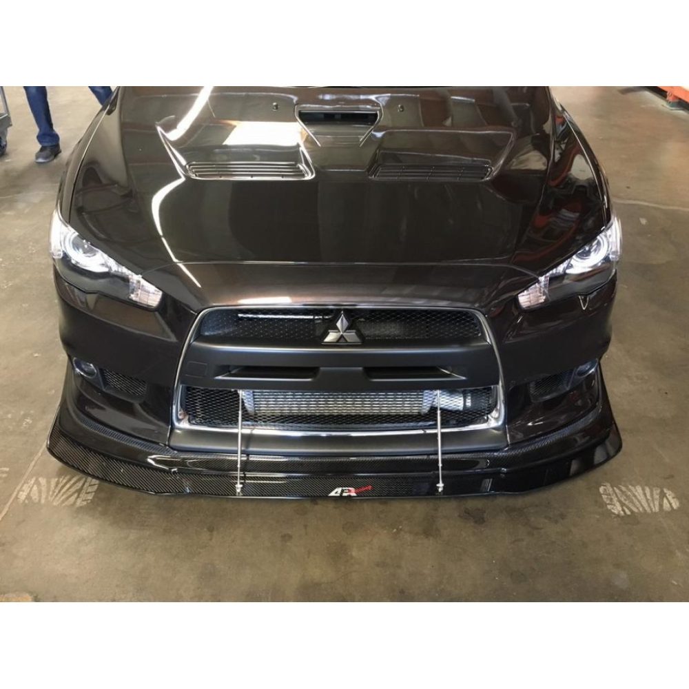 APR Performance Carbon Fiber Front Wind Splitter w/ Rods for CZ4A ...