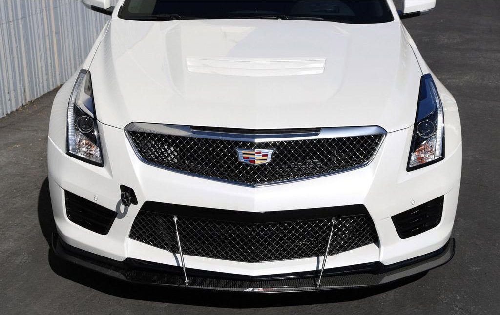 APR Performance Carbon Fiber Front Wind Splitter w/ Rods for Cadillac ...