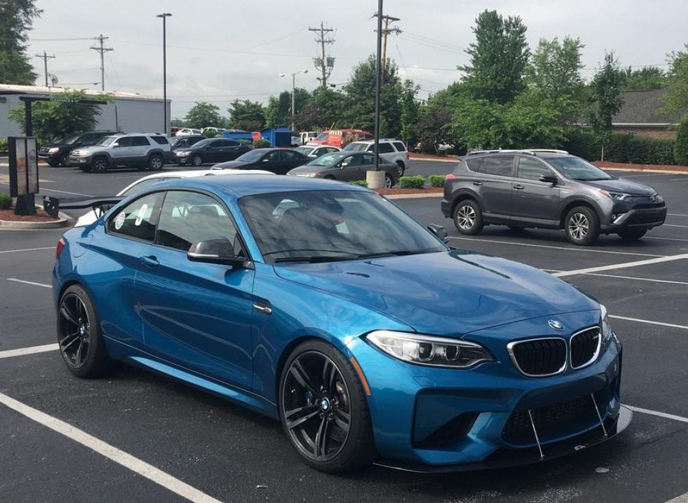 APR Performance Carbon Fiber Front Wind Splitter w/ Rods for F87 BMW M2 ...
