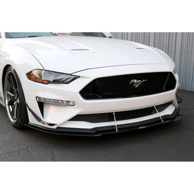 APR Performance Carbon Fiber Front Wind Splitter w/ Rods for S550 Ford ...