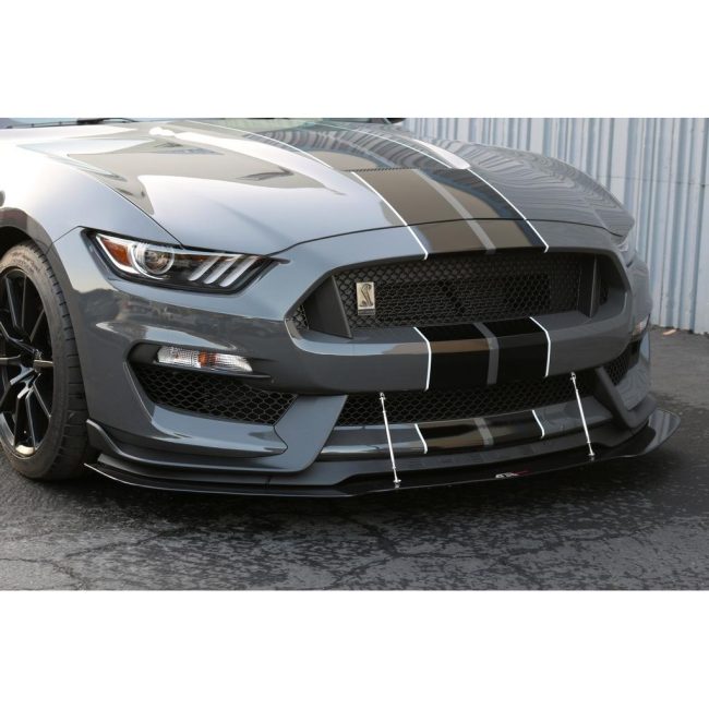APR Performance Carbon Fiber Front Wind Splitter w/ Rods for S550 Ford ...
