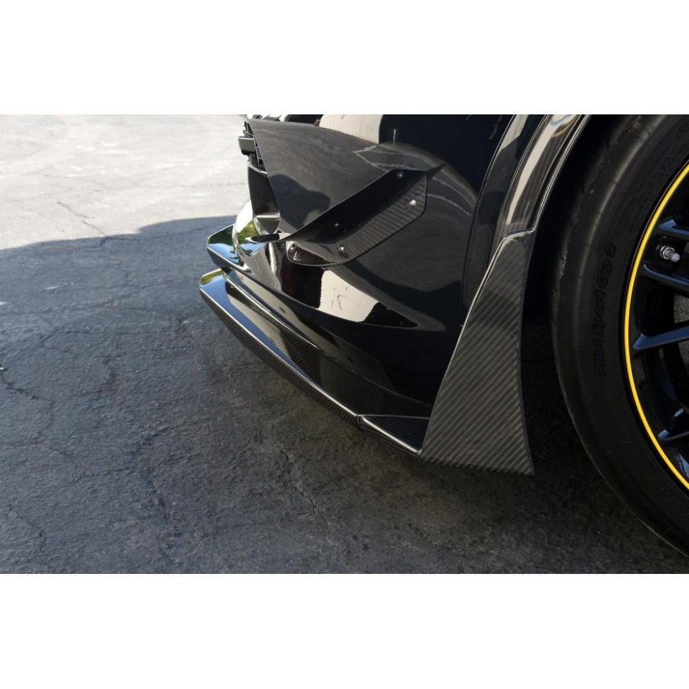 APR Performance Carbon Fiber Front Bumper Canards for C7 Chevrolet ...