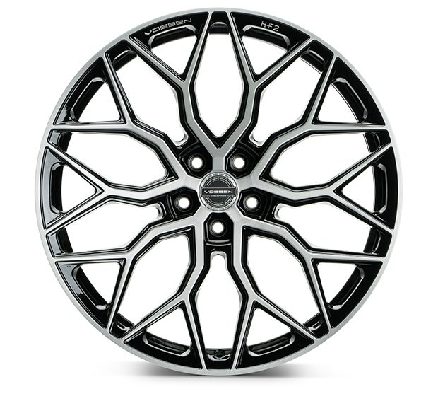 Vossen Wheels 19x9.5 5-112 +35 HF-2 Wheel in Brushed Gloss Black ...