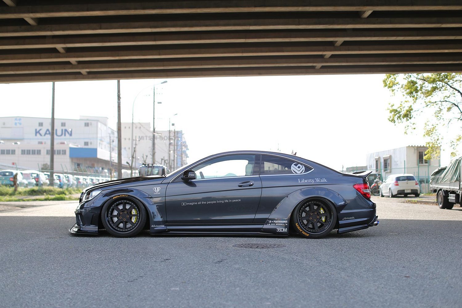 Liberty Walk LB-WORKS Widebody Kit for W204 Mercedes-Benz C63 AMG ...