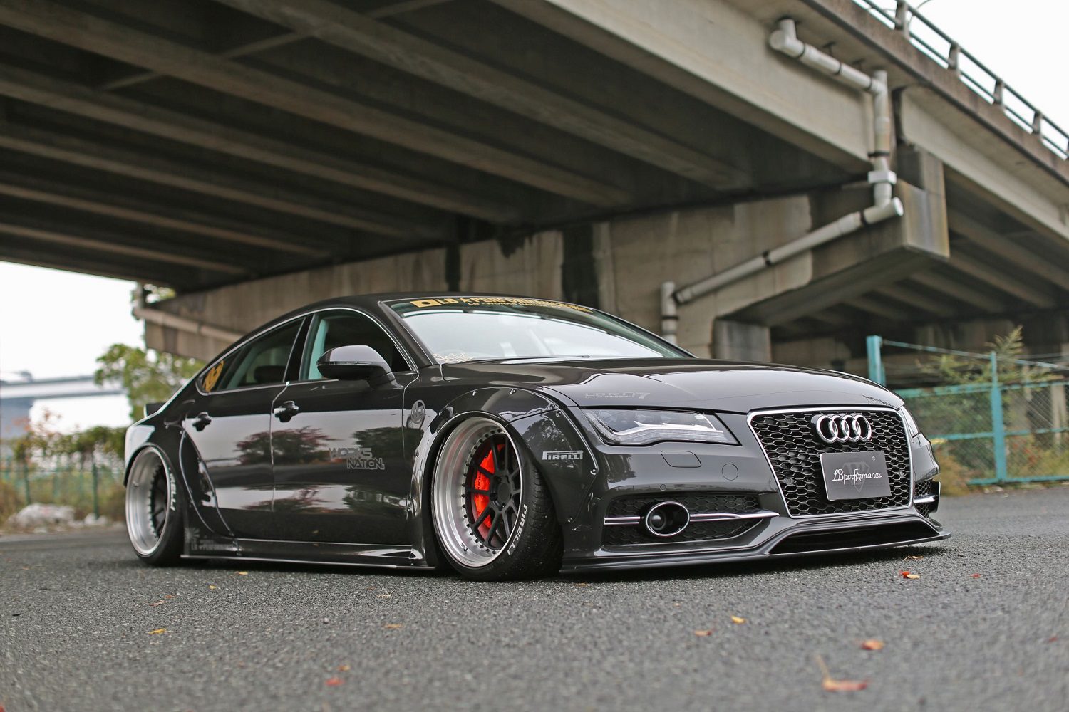 Liberty Walk LB-WORKS Front Bumper for 4G8 Audi A7 & S7 - Bulletproof ...