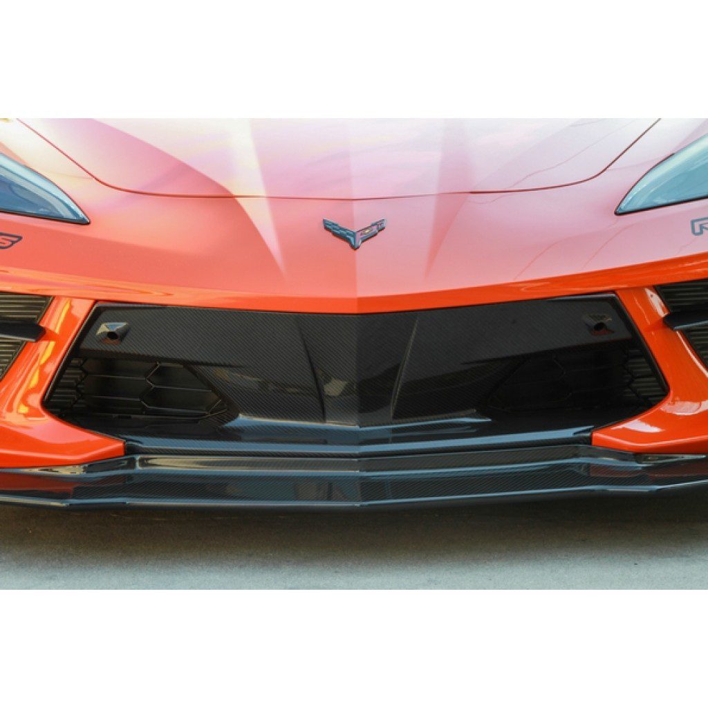 APR Performance Carbon Fiber Front Bumper Center Bezel for C8 Chevrolet ...