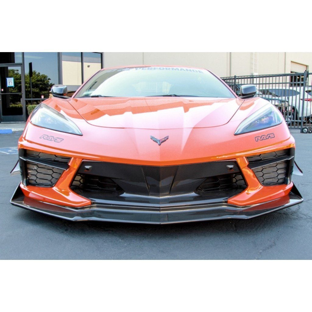 APR Performance Carbon Fiber Front Bumper Center Bezel for C8 Chevrolet ...