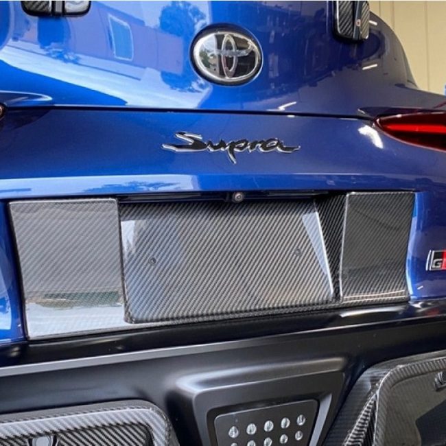 APR Performance Carbon Fiber License Plate Backing for A90 Toyota GR ...