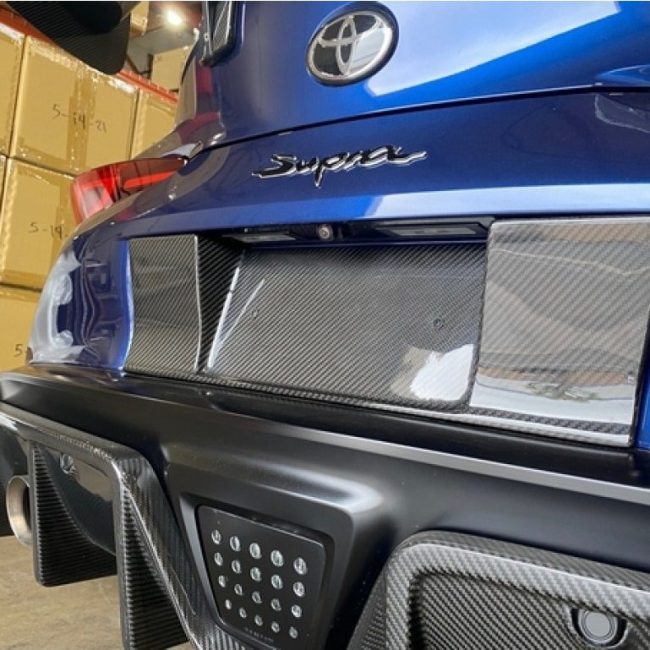 APR Performance Carbon Fiber License Plate Backing for A90 Toyota GR ...
