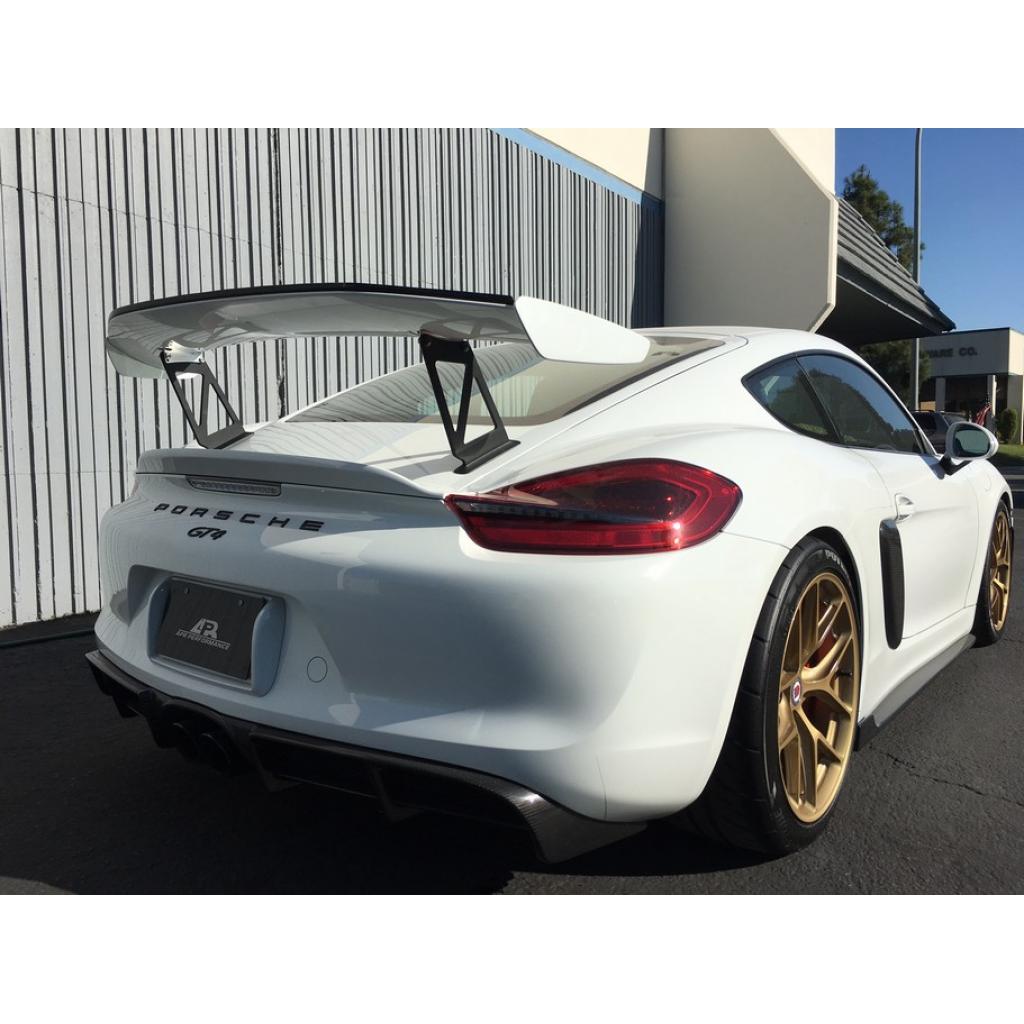 APR Performance Carbon fiber Factory Wing Extension Kit with Gurney ...