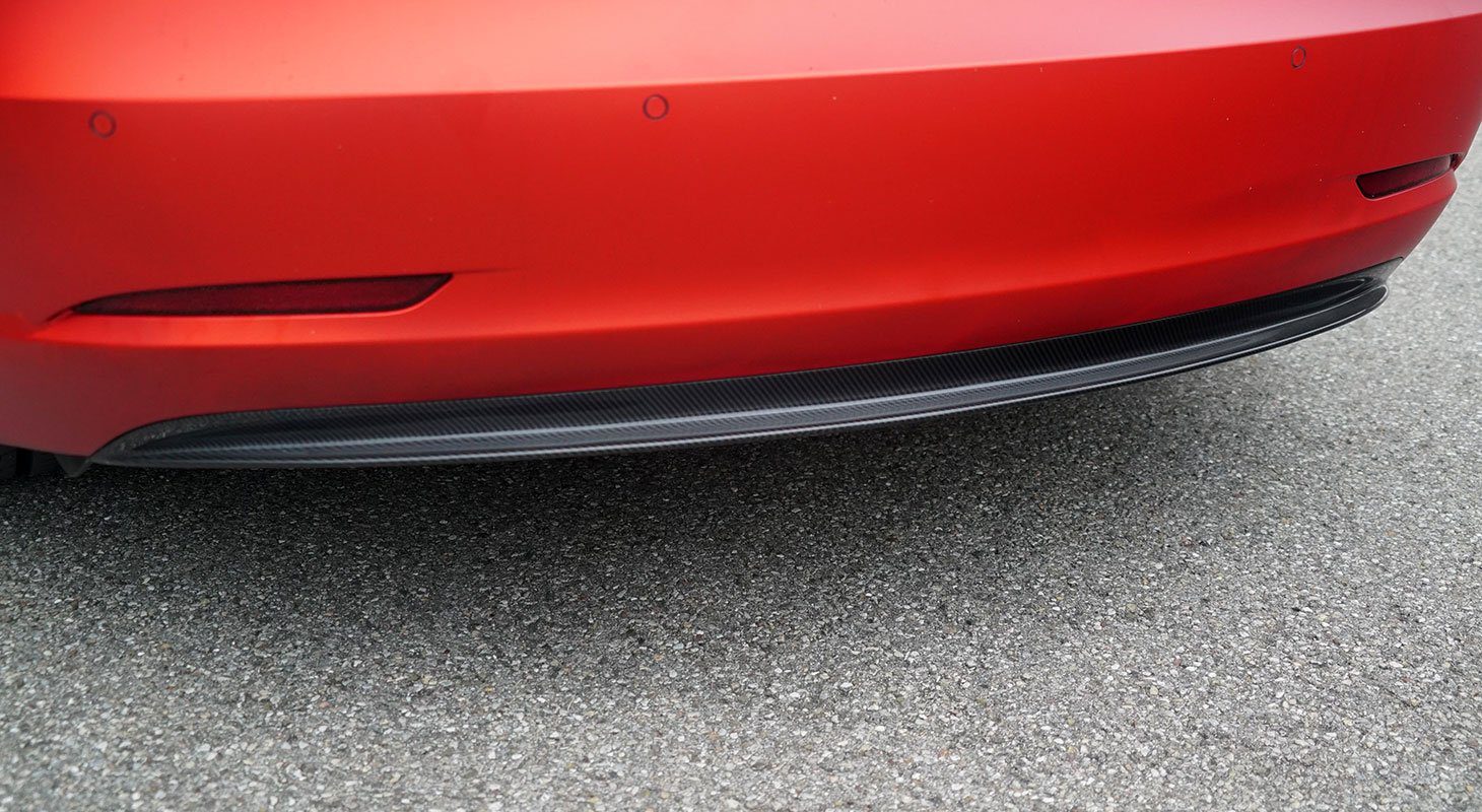 NOVITEC Carbon Rear Diffuser for Tesla Model 3 - Bulletproof Automotive