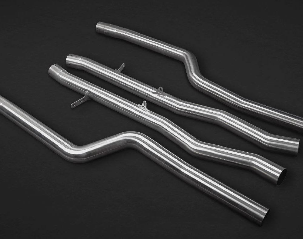 Capristo Valved Exhaust System w/ Mid-Pipes for G15 BMW 850i ...