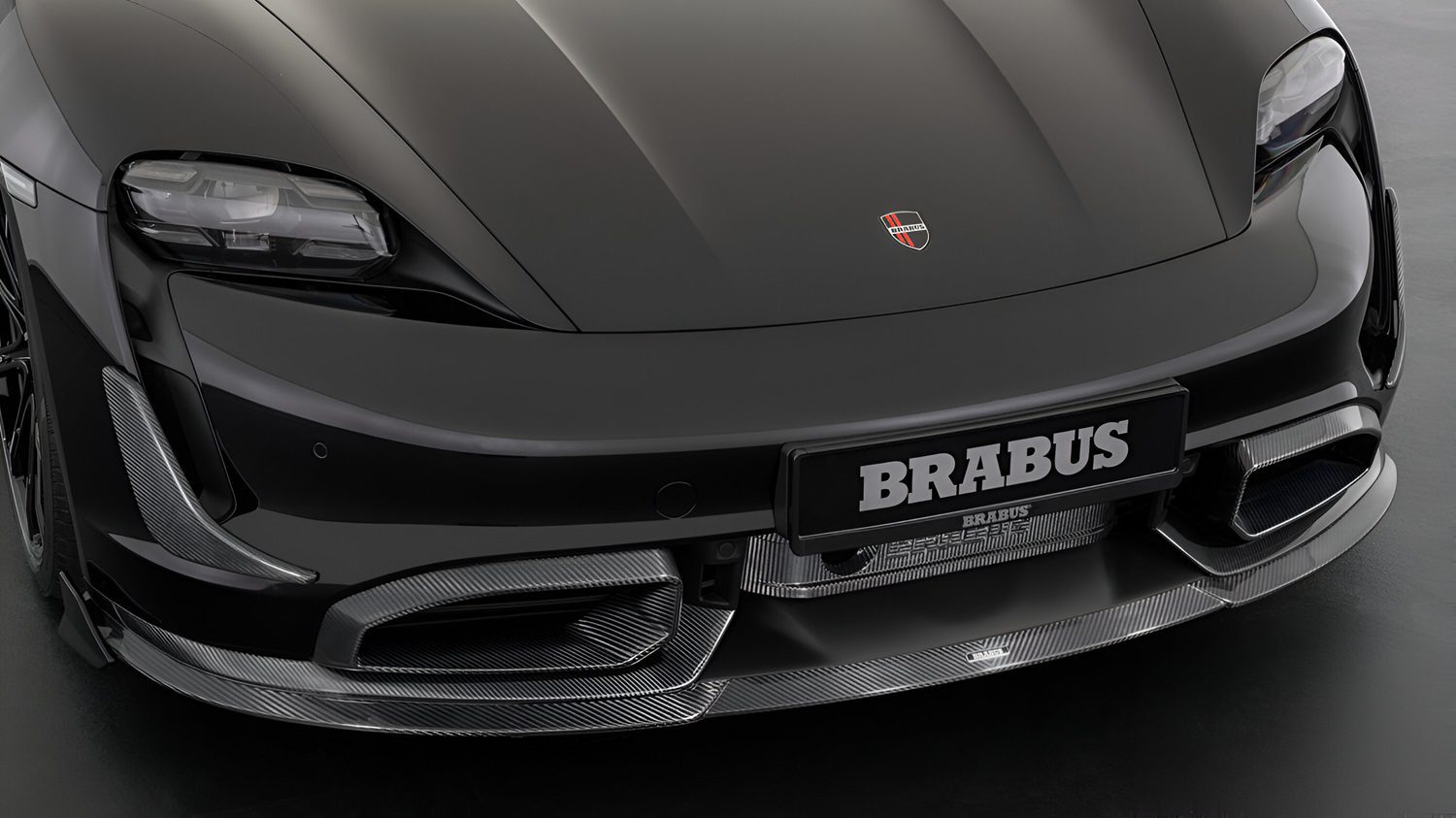 BRABUS Carbon Front Fascia Attachments for Porsche Taycan / Turbo / S ...