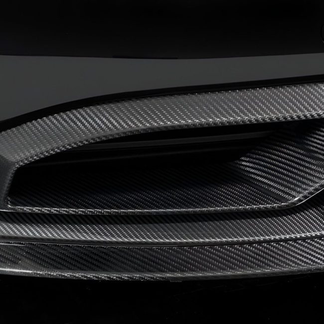 BRABUS Carbon Front Fascia Inserts for Porsche Taycan / Turbo / S ...