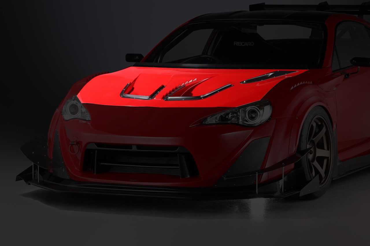 Varis VSDC Cooling Bonnet (for v-mount intercooler) for Scion FR-S ...