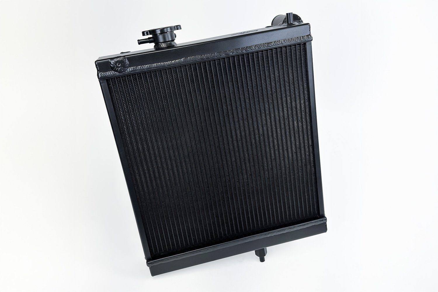 CSF Satin Black High-Performance Half Radiator for CT9A Mitsubishi ...