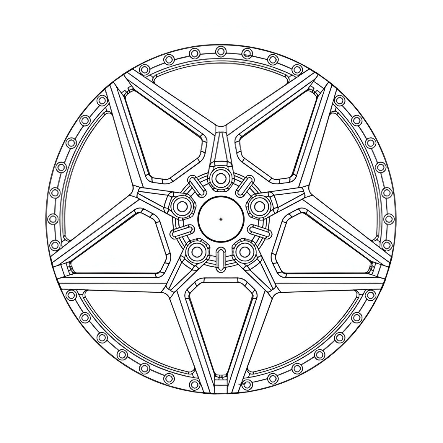 Avant Garde Custom Forged Series F239 Three-Piece Wheel