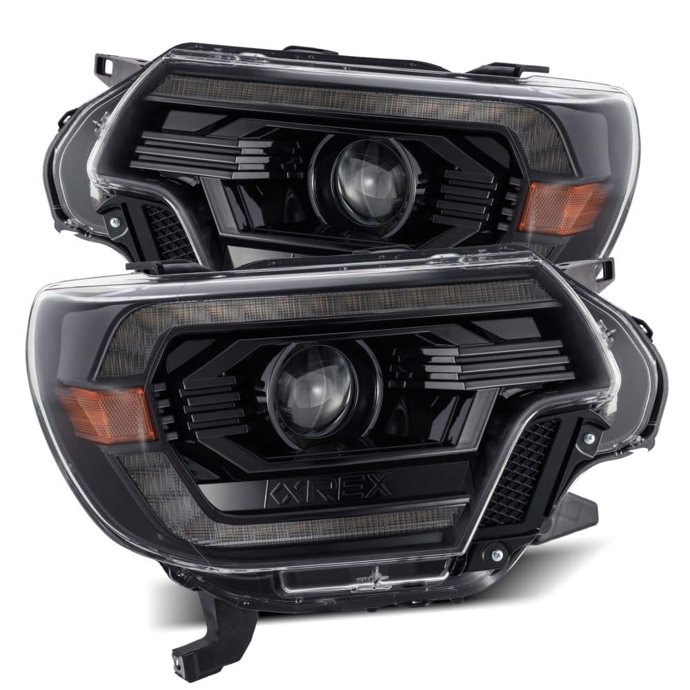AlphaRex PRO-Series Halogen Projector Alpha-Black Headlights for N200 ...